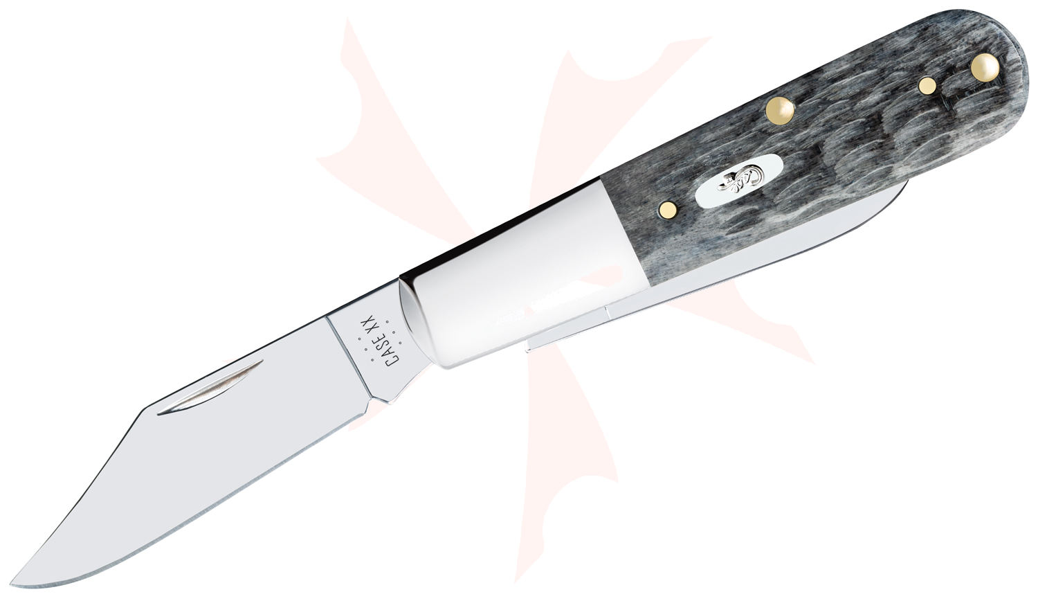 Case Pocket Worn Crandall Jig Gray Bone Barlow 3.38" Closed (62009 1/2 ...