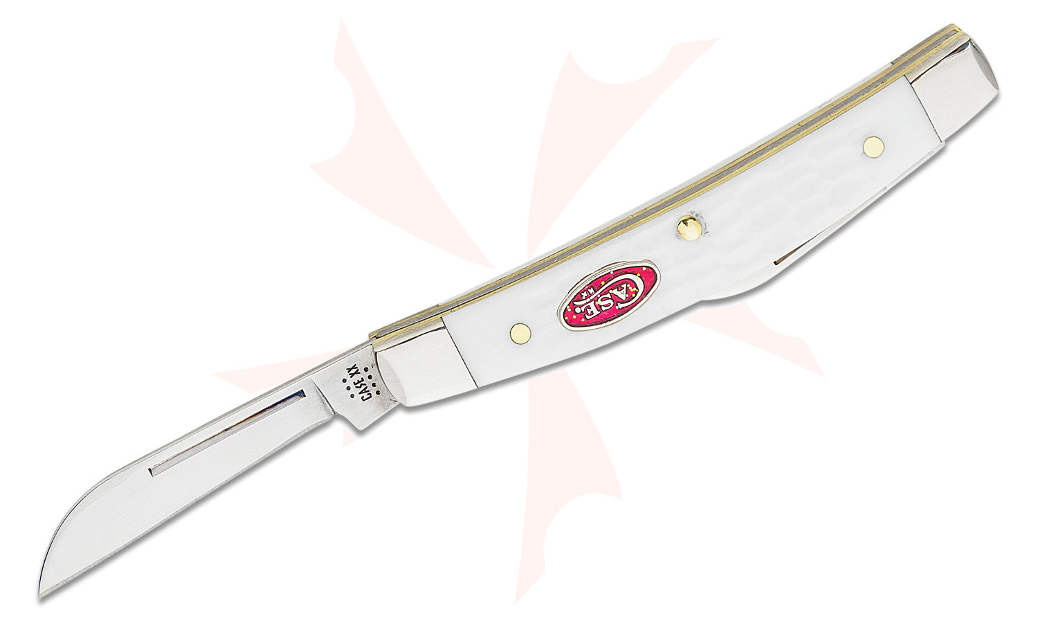 Case SparXX Jigged White Synthetic 2-Blade Small Congress 3.13" (6268 ...