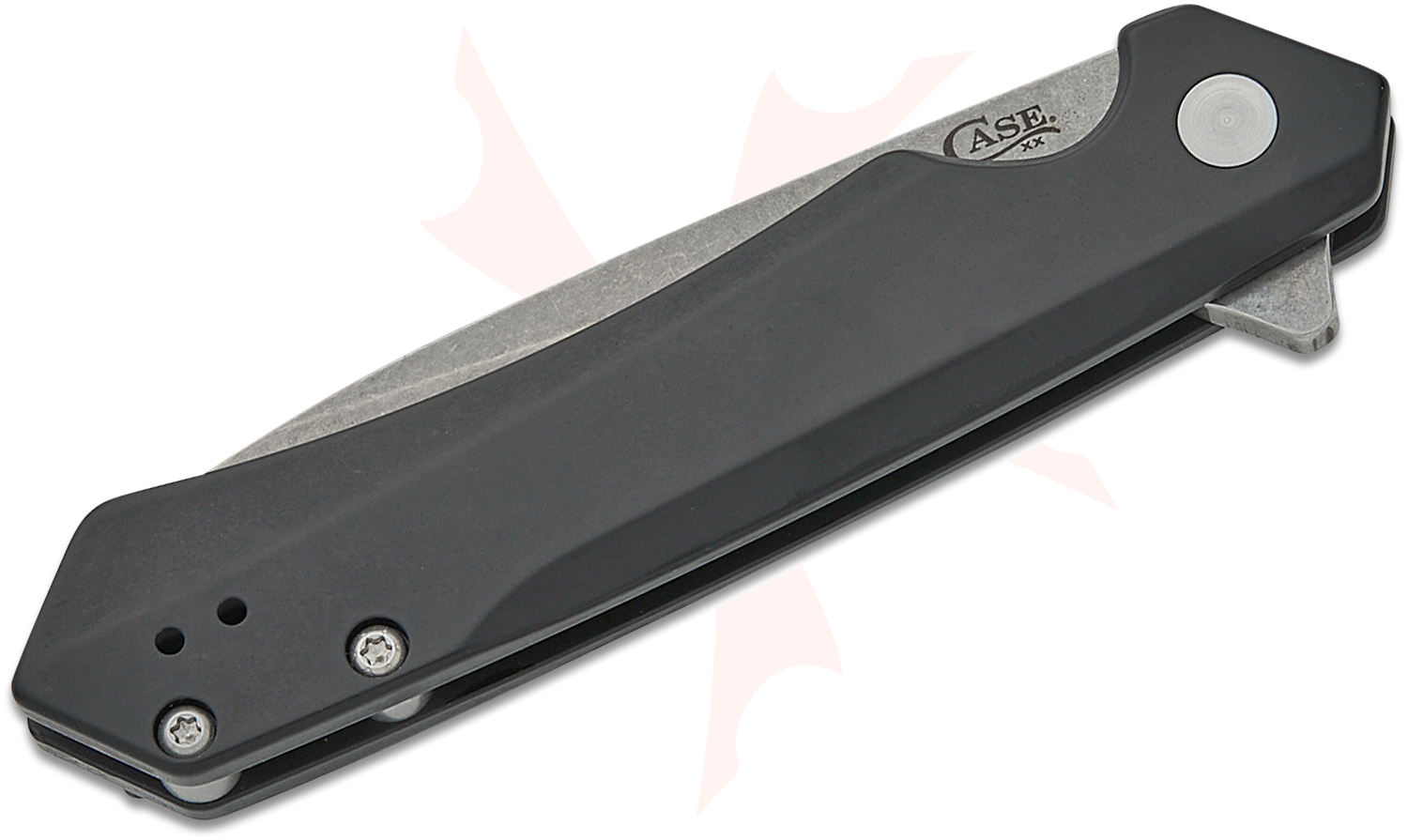 Case Kinzua Flipper Knife 3.4" CPM-S35VN Stonewashed Combo Spear Point ...