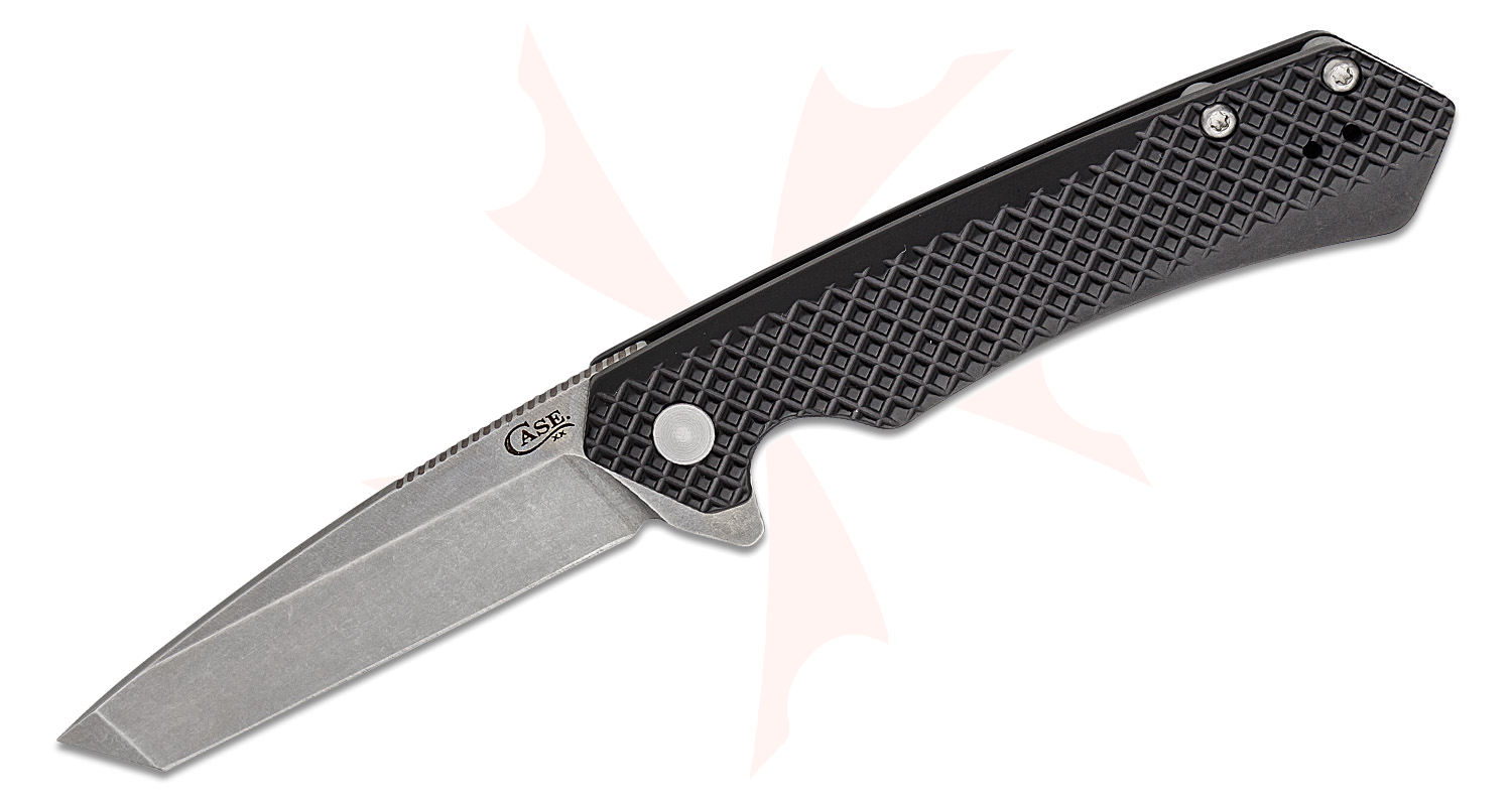 Case Kinzua Flipper Knife 3.4" CPM-S35VN Satin Tanto Blade ...