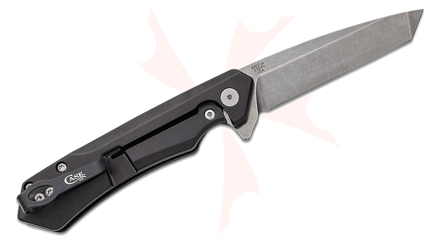 Case Kinzua Flipper Knife 3.4" CPM-S35VN Satin Tanto Blade ...