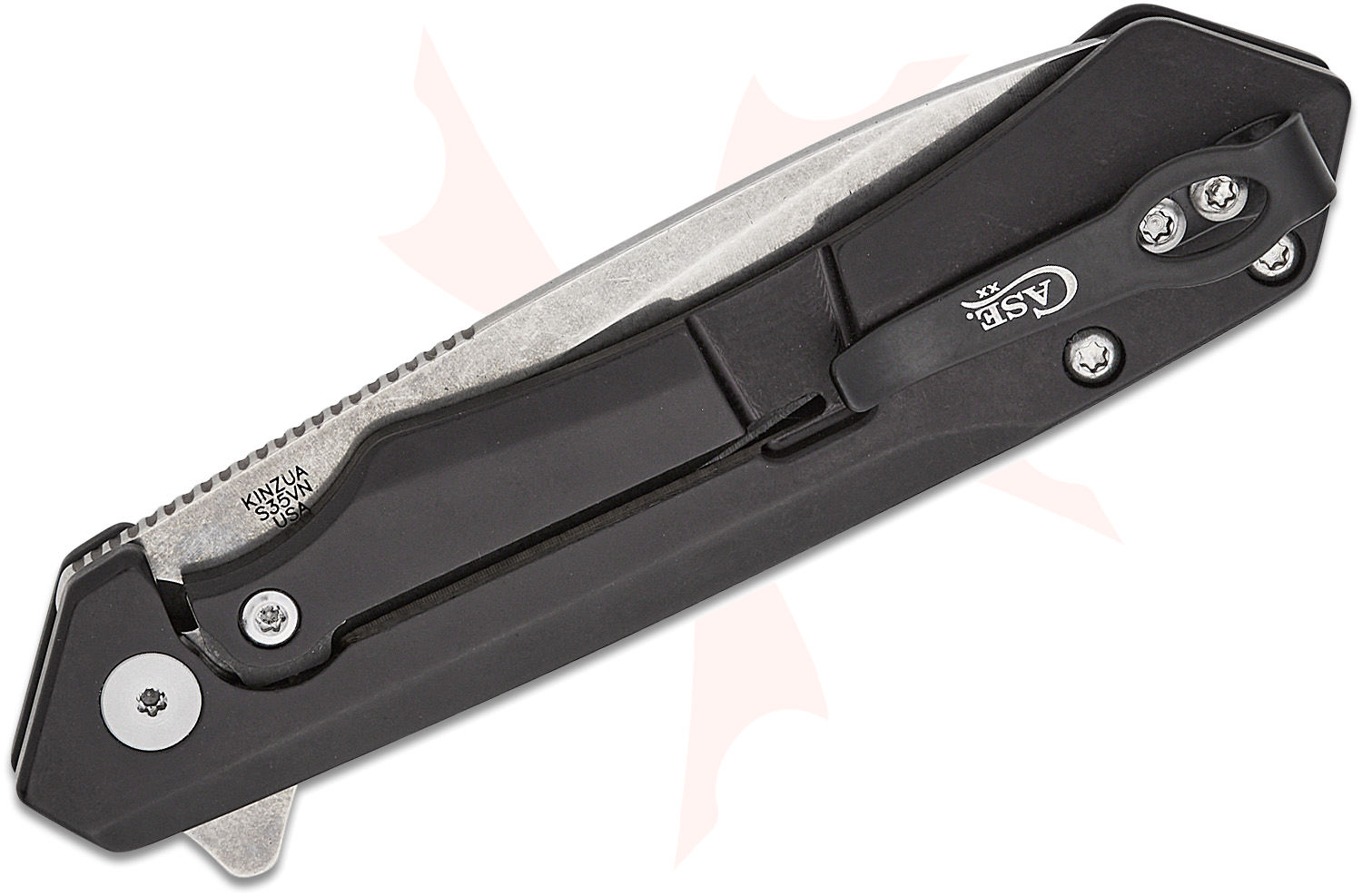 Case Kinzua Flipper Knife 3.4" CPM-S35VN Satin Spear Point Blade ...