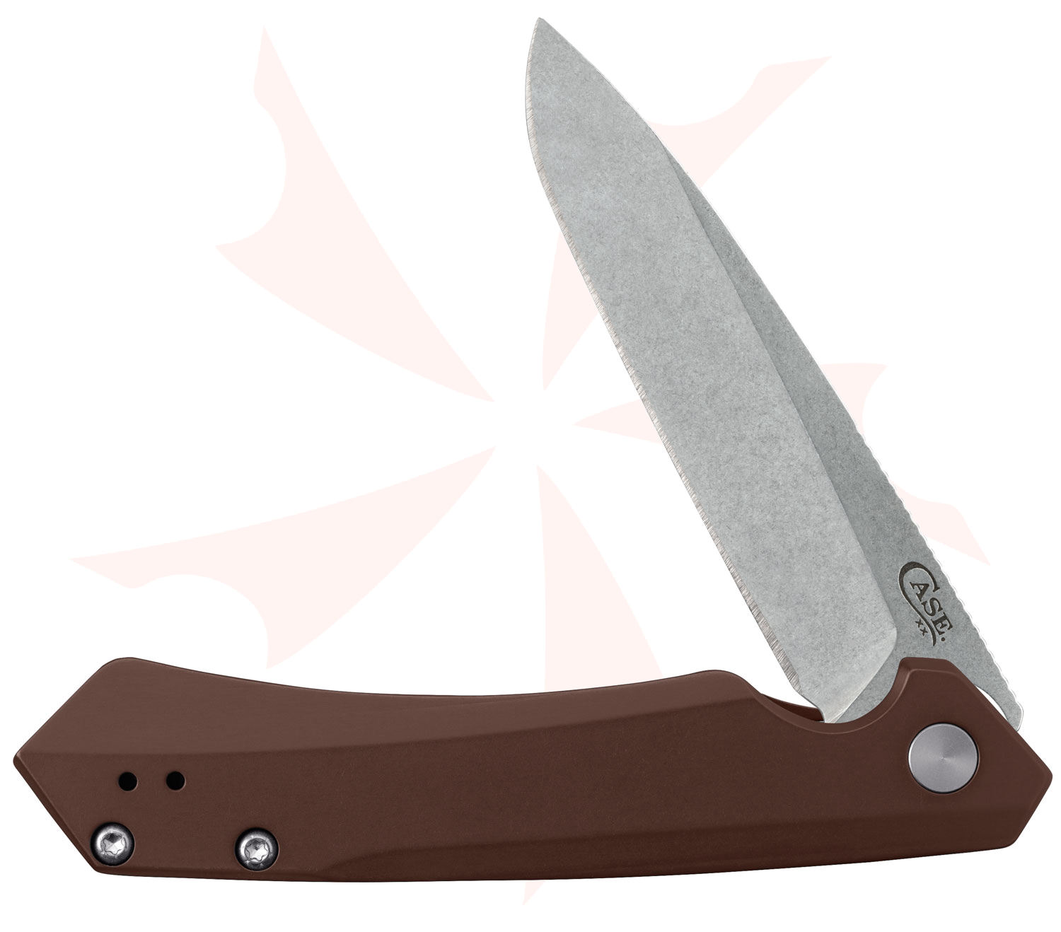Case Kinzua Flipper Knife 3.4" CPM-S35VN Stonewashed Spear Point Blade ...