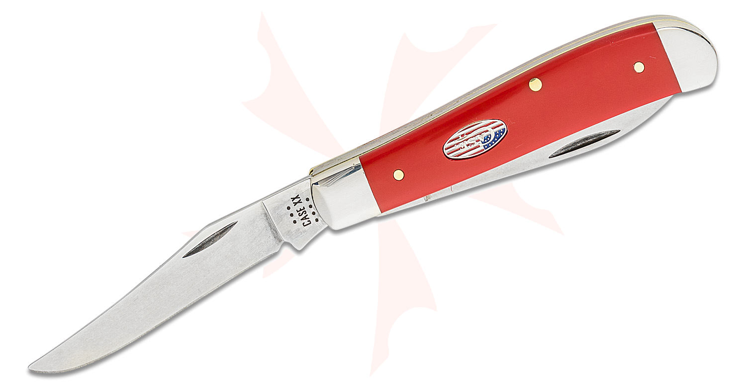 Case American Workman Red Synthetic Mini Trapper Pocket Knife 3.5 ...