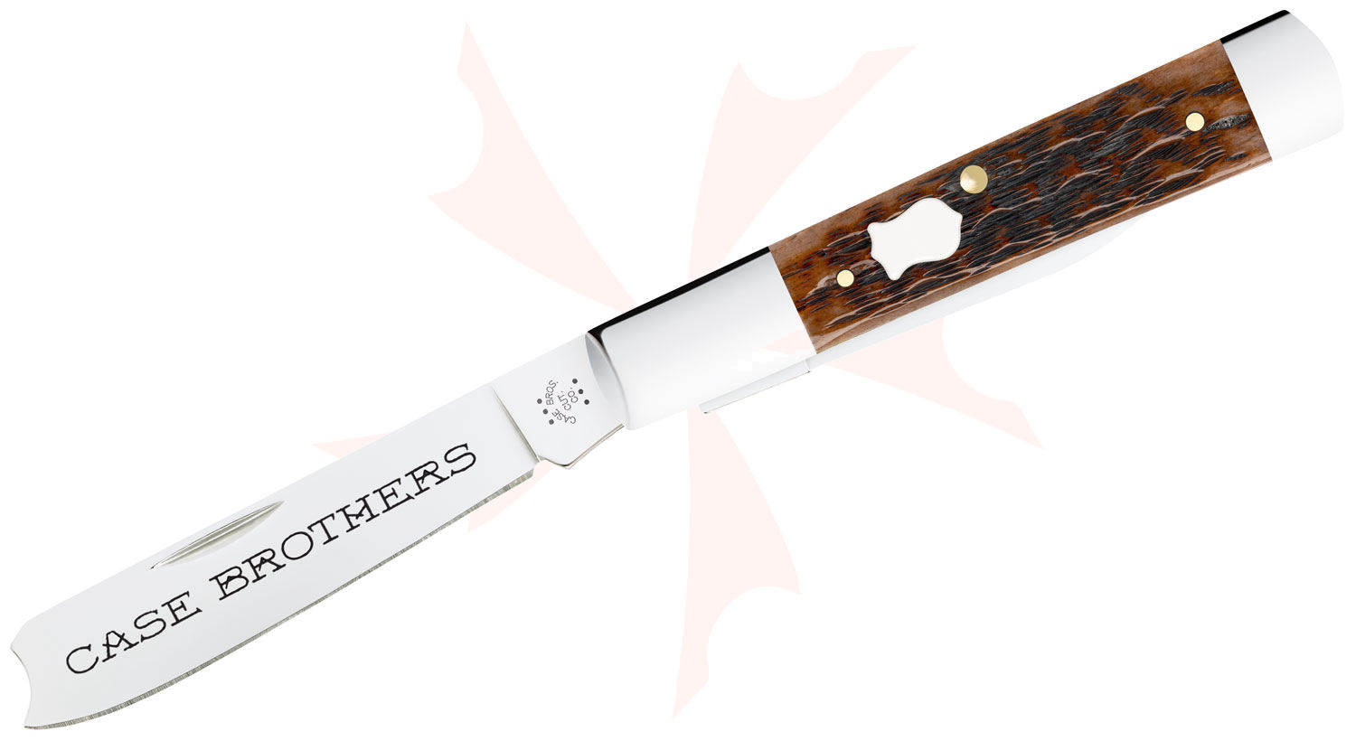 Case Russell Jigged Brown Bone Case Brothers Razor Pocket Knife 3.88 ...