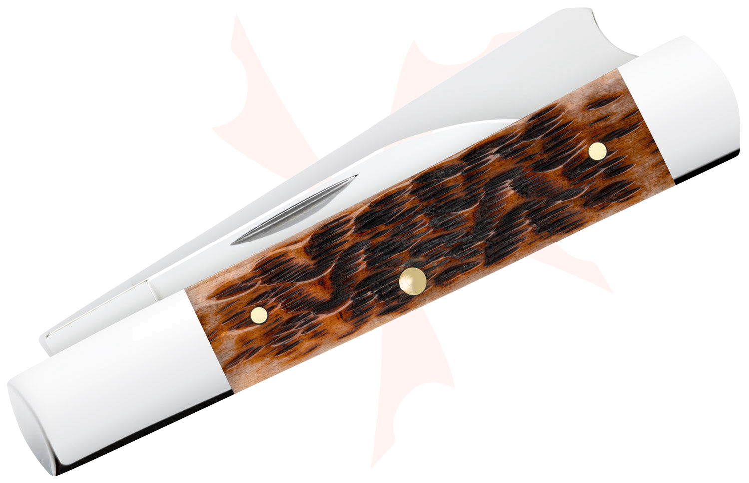 Case Russell Jigged Brown Bone Case Brothers Razor Pocket Knife 3.88 ...