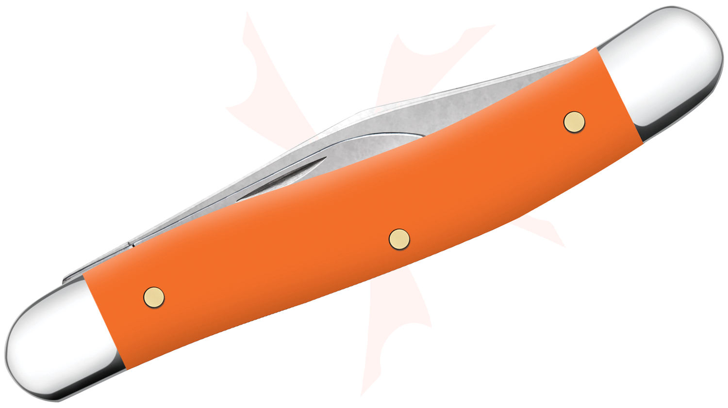 Case Smooth Orange Synthetic Medium Jack Pocket Knife 3.33" Closed ...