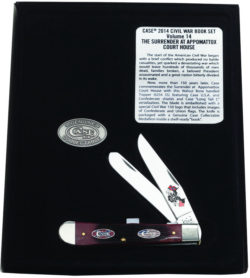 Case Civil War Commemorative Trapper Surrender at Appomattox Court ...
