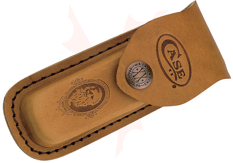 Case 169 Black Synthetic Mako Lockback 4.125" Closed, Brown Leather ...