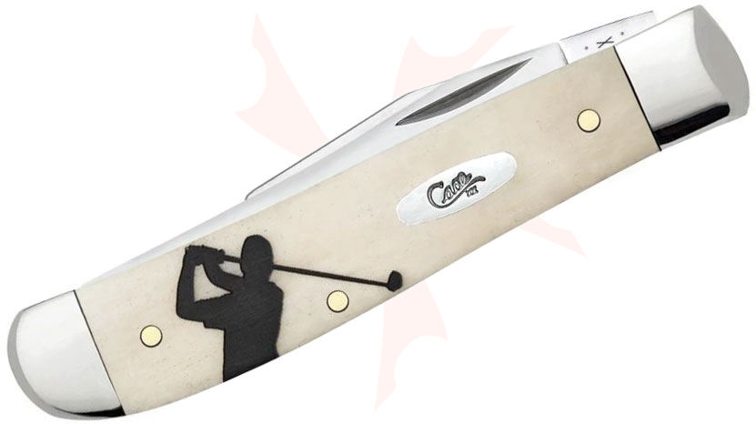 Case Smooth Natural Bone Golfer's Tool 3.5" Closed (6207G SS ...