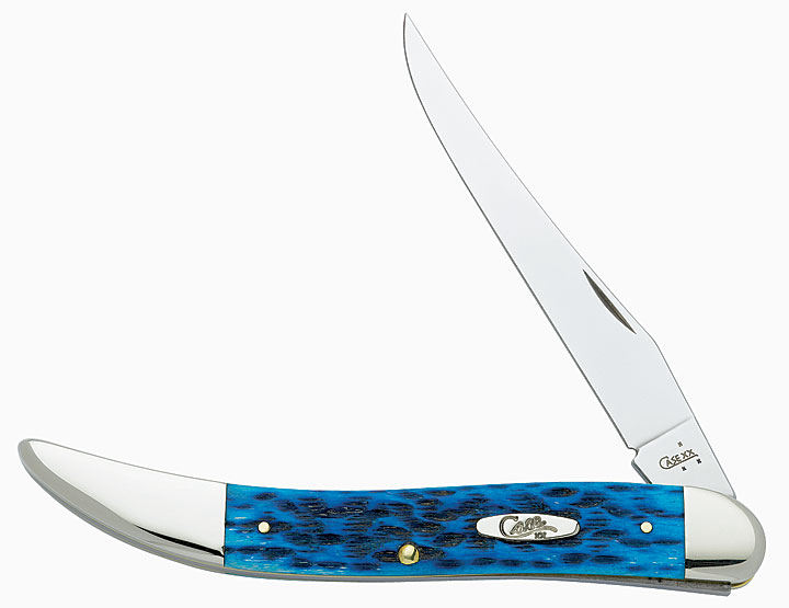 Case Pocket Worn Caribbean Blue Large Texas Toothpick 5-1/2" (610098 ...