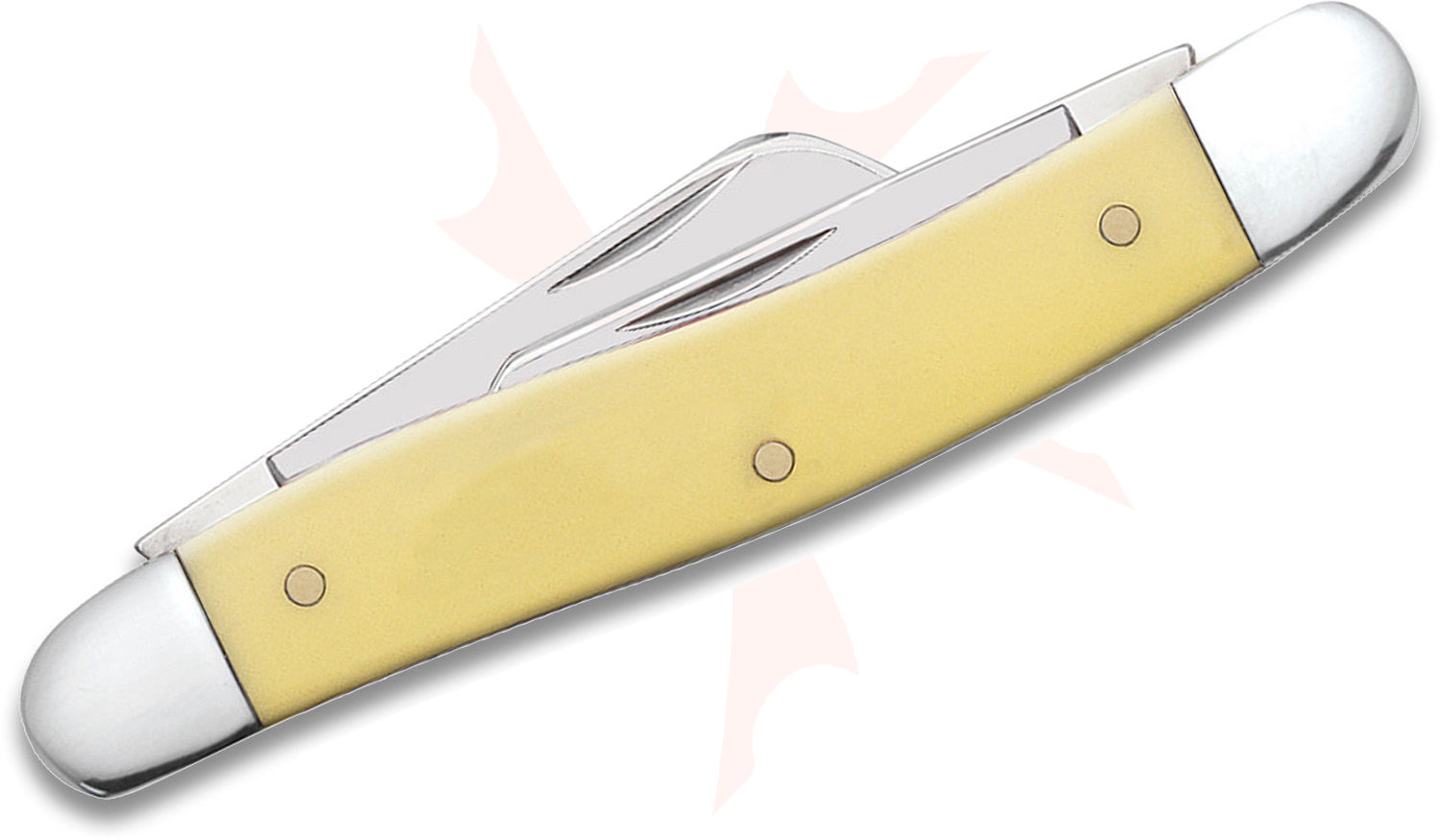 Case Yellow Synthetic Medium Stockman Pocket Knife 3-5/8" Closed (3318 ...