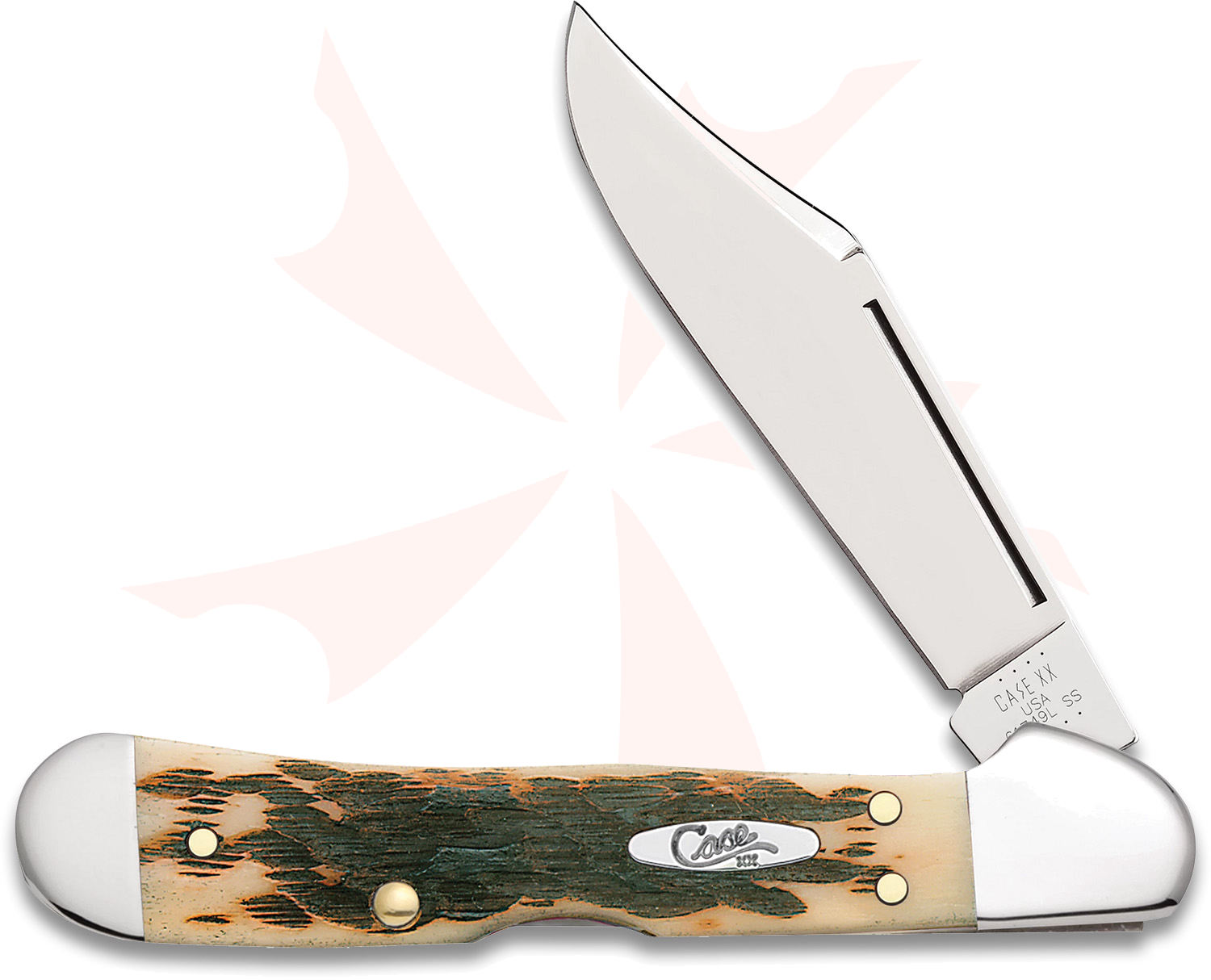 Case Amber Bone Mini CopperLock 3-5/8" Closed (61749L SS) - KnifeCenter ...