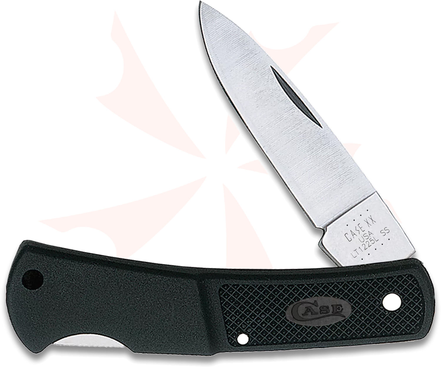Case 156 Lockback Folding Knife 3" Closed, Black Case Caliber Synthetic ...