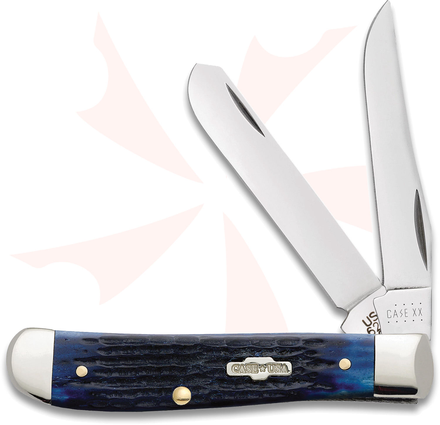 Case Rogers Corn Cob Jig Blue Bone Mini Trapper 3.5" Closed (6207 SS ...