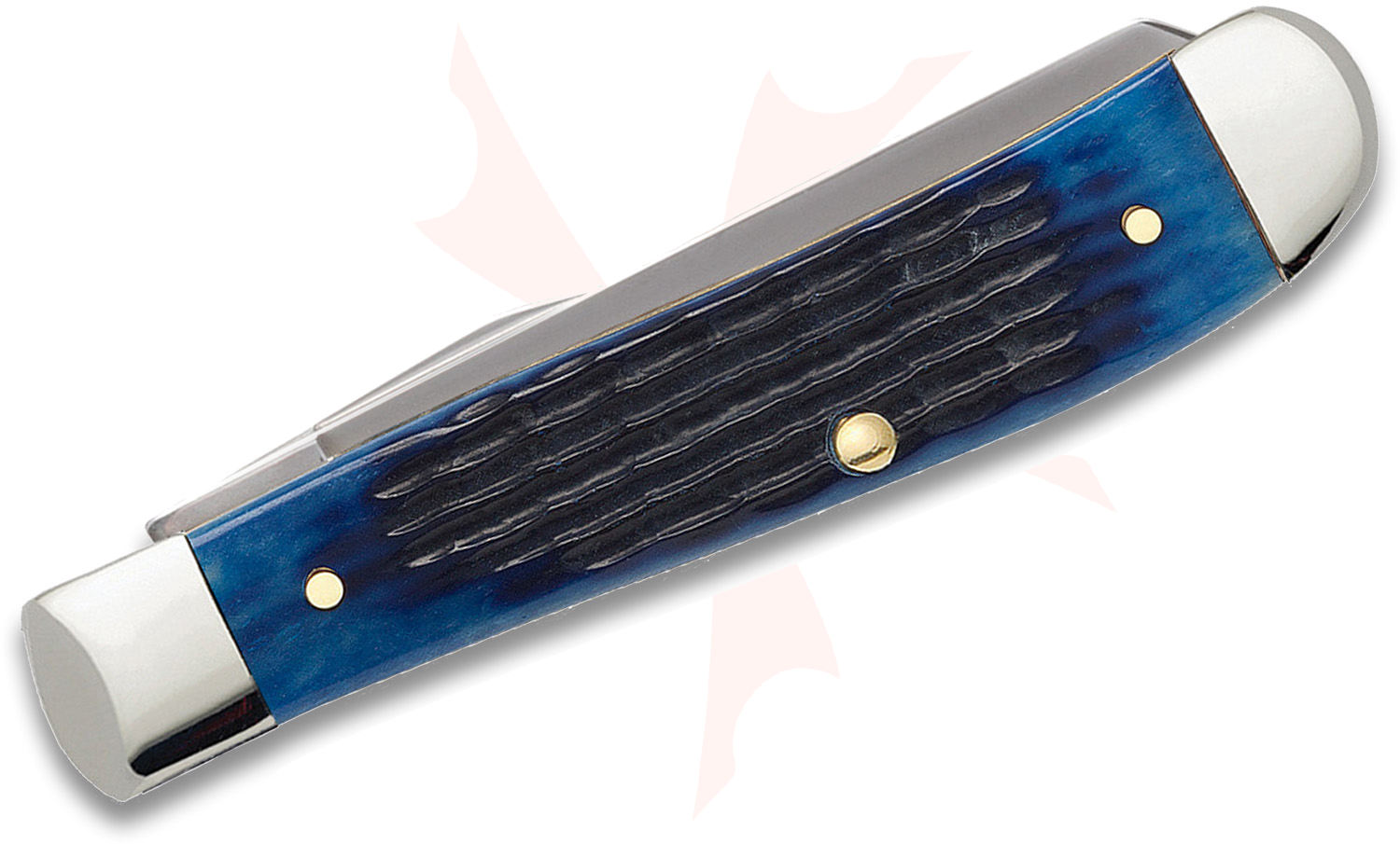 Case Rogers Corn Cob Jig Blue Bone Mini Trapper 3.5" Closed (6207 SS ...