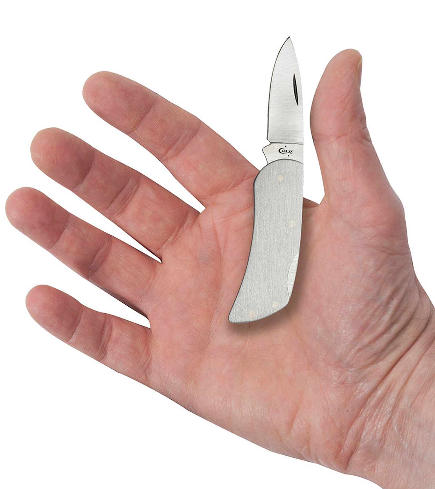 Case 7205 Executive Lockback Folding Knife 2.5" Closed, Stainless Steel ...