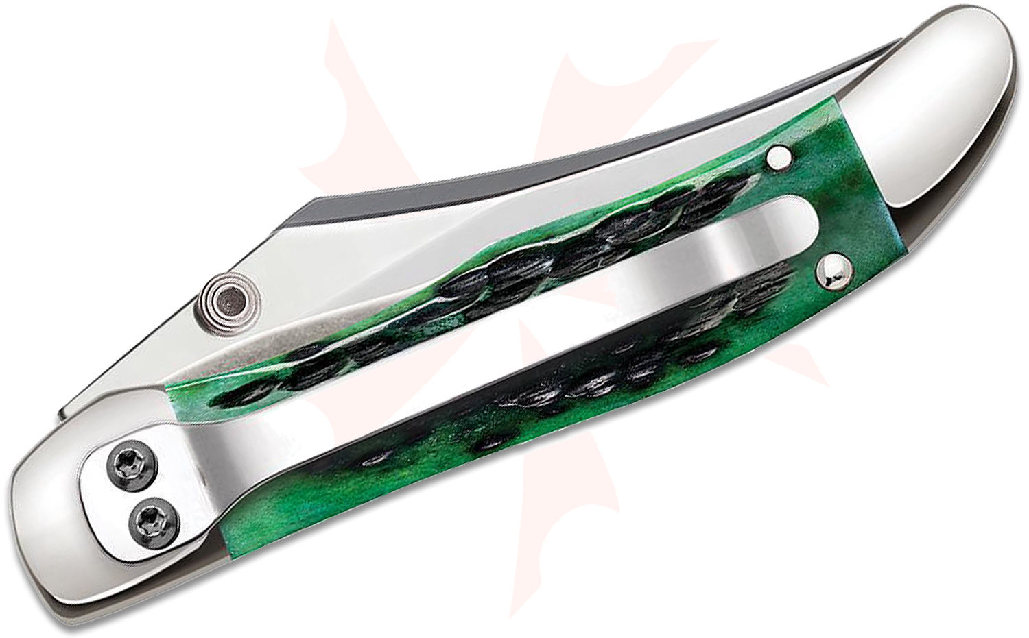 Case Pocket Worn Bermuda Green Bone Kickstart Assisted Mid-Folding ...