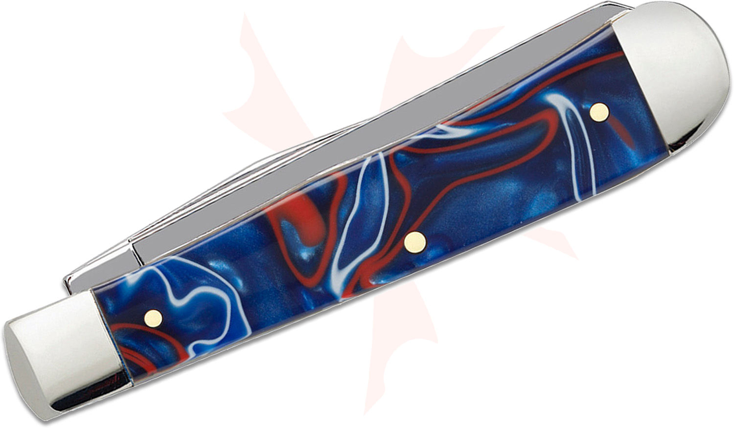 Case Kirinite Patriot Trapper 4-1/8" Closed (6254 SS) - KnifeCenter - 11200
