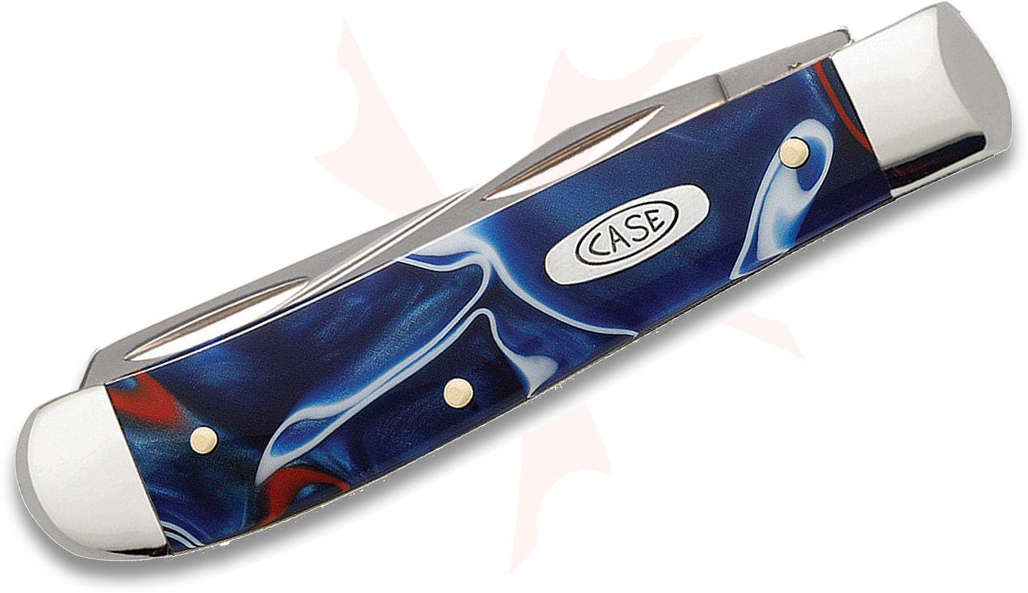 Case Kirinite Patriot Mini Trapper 3-1/2" Closed (10207 SS ...