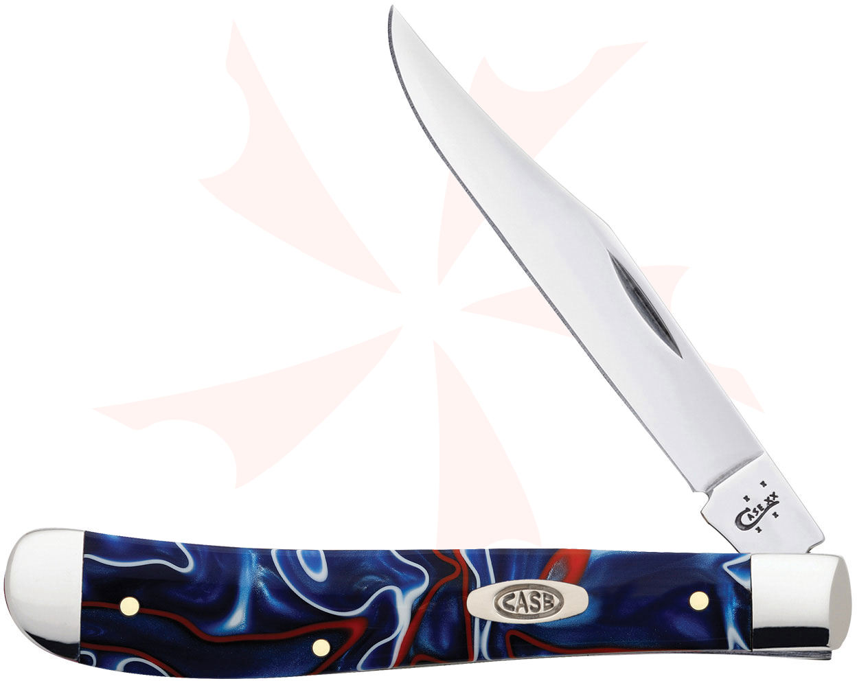 Case Kirinite Patriot Slimline Trapper 4-1/8" Closed (101048 SS ...