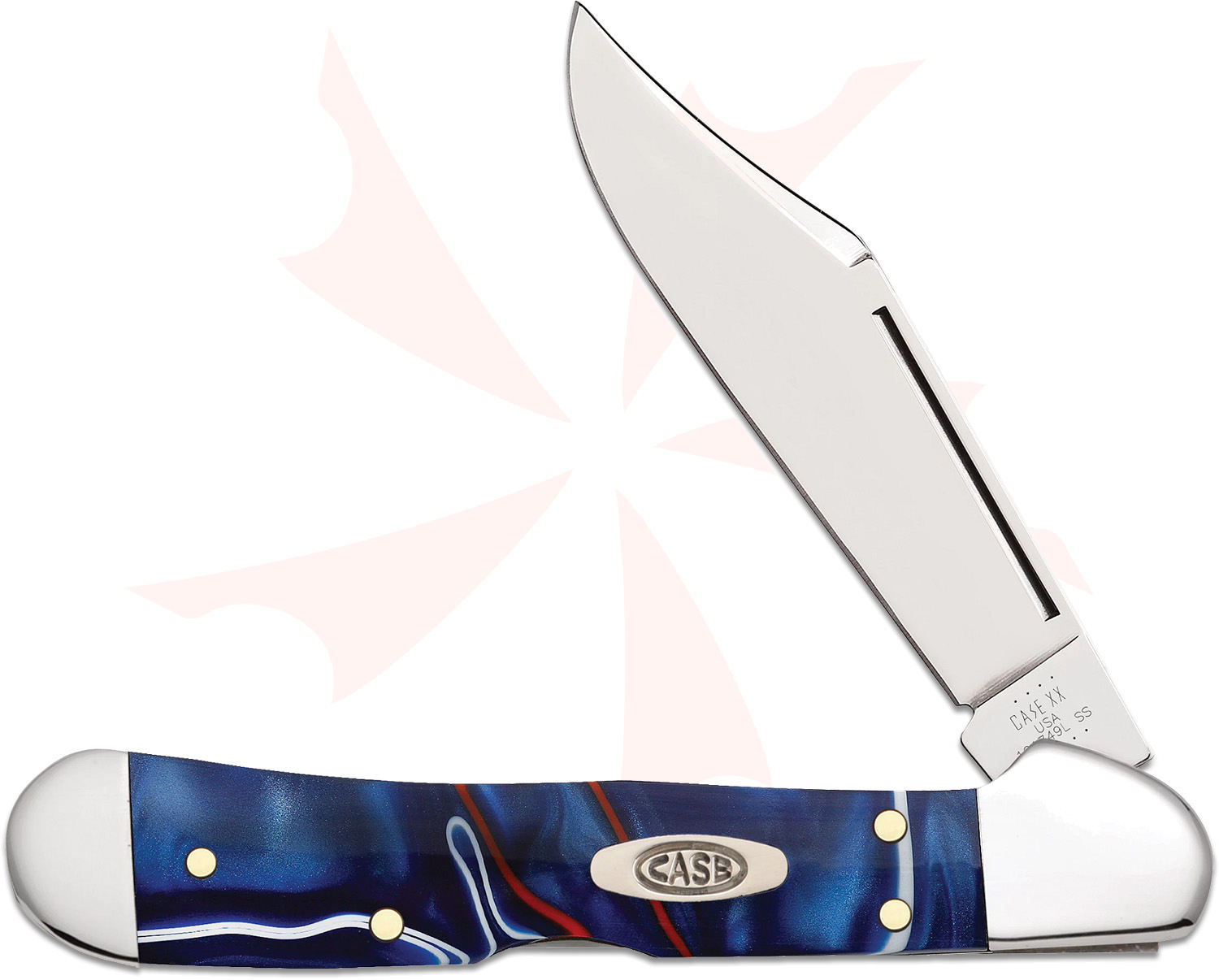 Case Kirinite Patriot Mini CopperLock 3-5/8" Closed (101749L SS ...