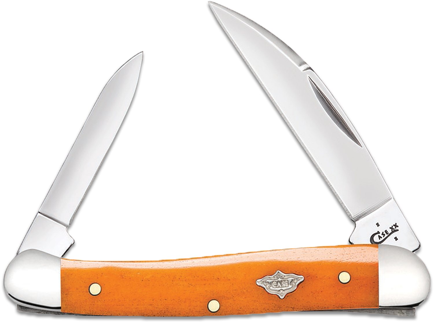 Case Smooth Persimmon Orange Bone Mini Copperhead 3.125" Closed (62109W ...