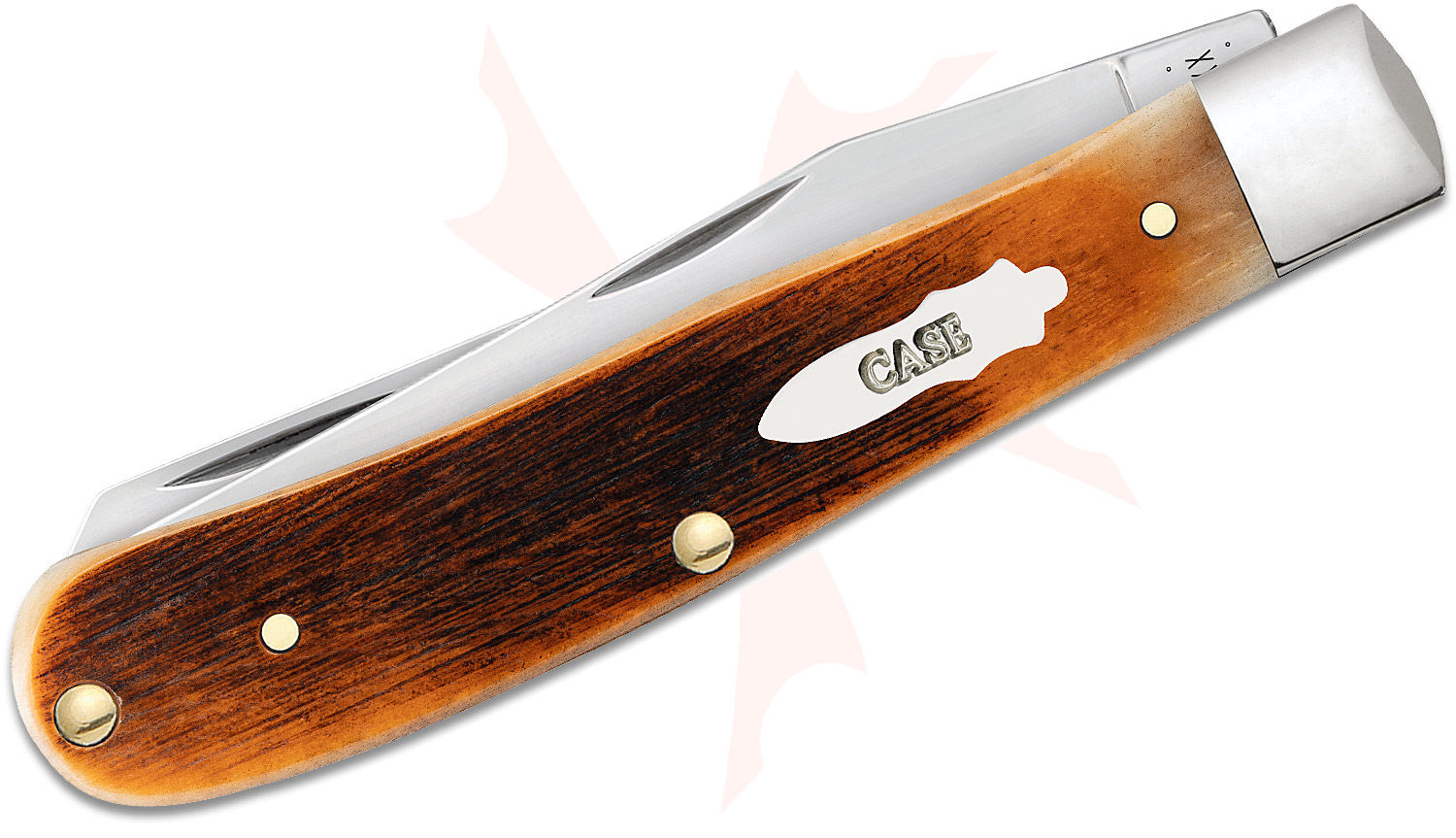 Case Sawcut Jig Amber Bone Barehead Trapper 4.13" Closed (6254 SS ...