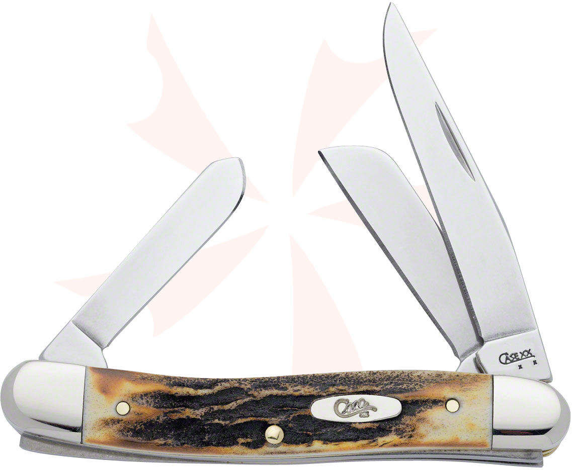 Case Genuine Stag Medium Stockman 3-5/8" Closed (5318 SS) - KnifeCenter ...
