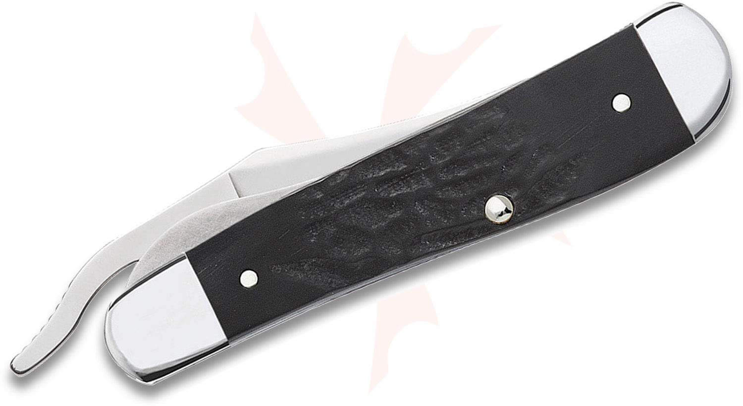 Case Black Jigged Synthetic RussLock 4.25" Closed (61953L SS ...