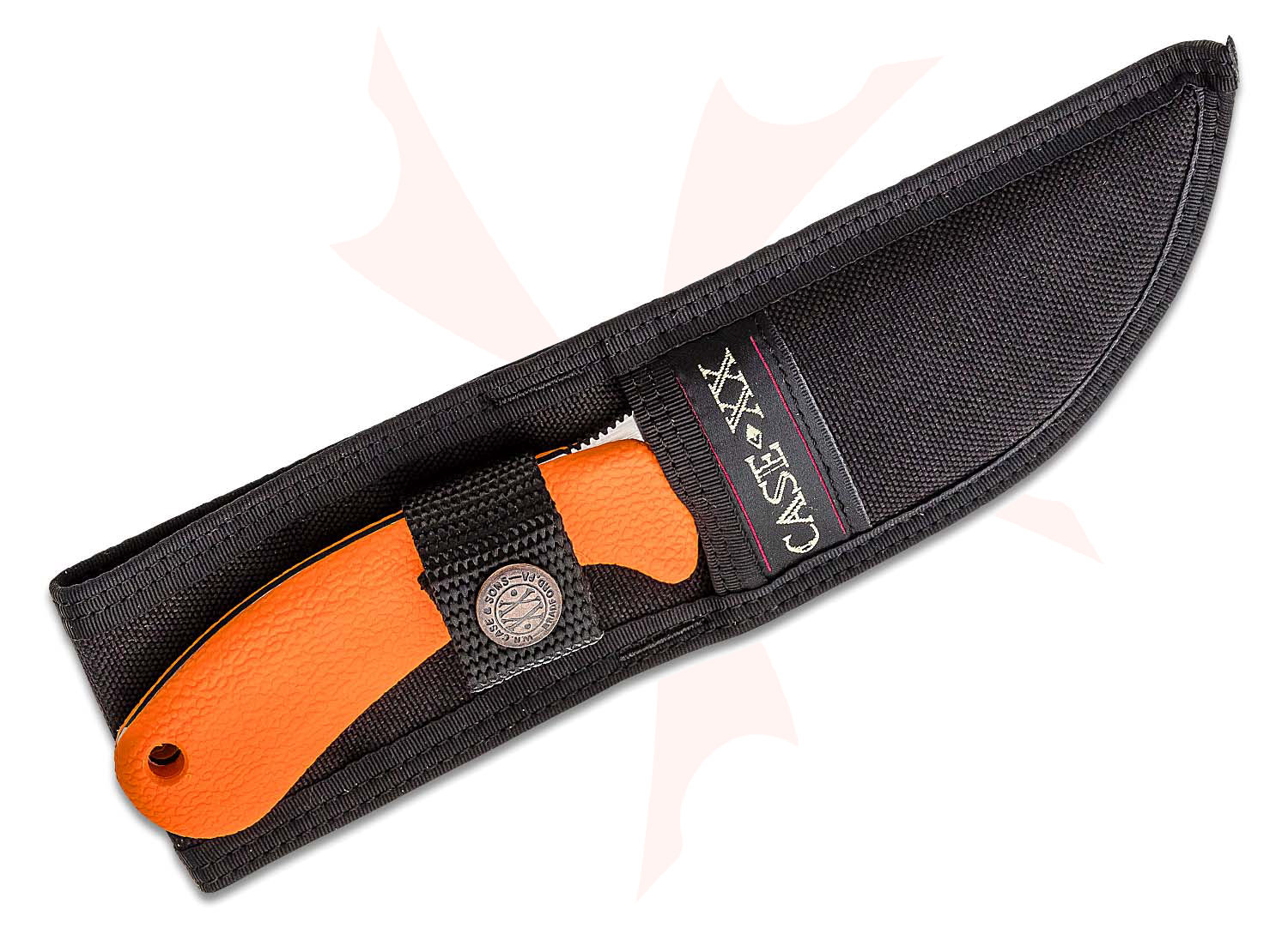 Case Blackie Collins Ridgeback Hunter 4" Upswept Skinner Blade, Orange ...