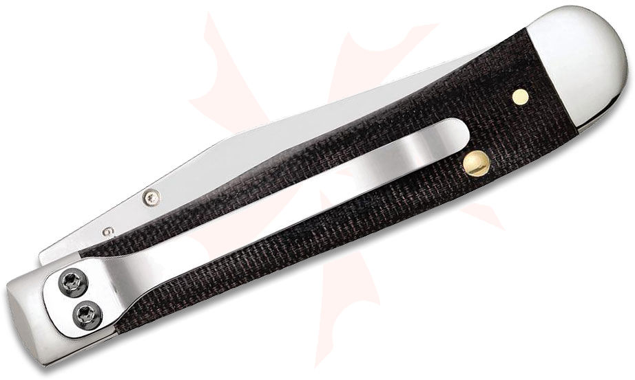 Case Smooth Black Canvas Laminate Kickstart Assisted TrapperLock 4.13 ...