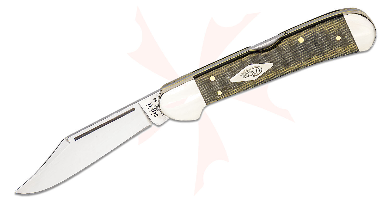 Case SHOT Show 2022 Smooth Green and Black Micarta Copperlock Pocket ...