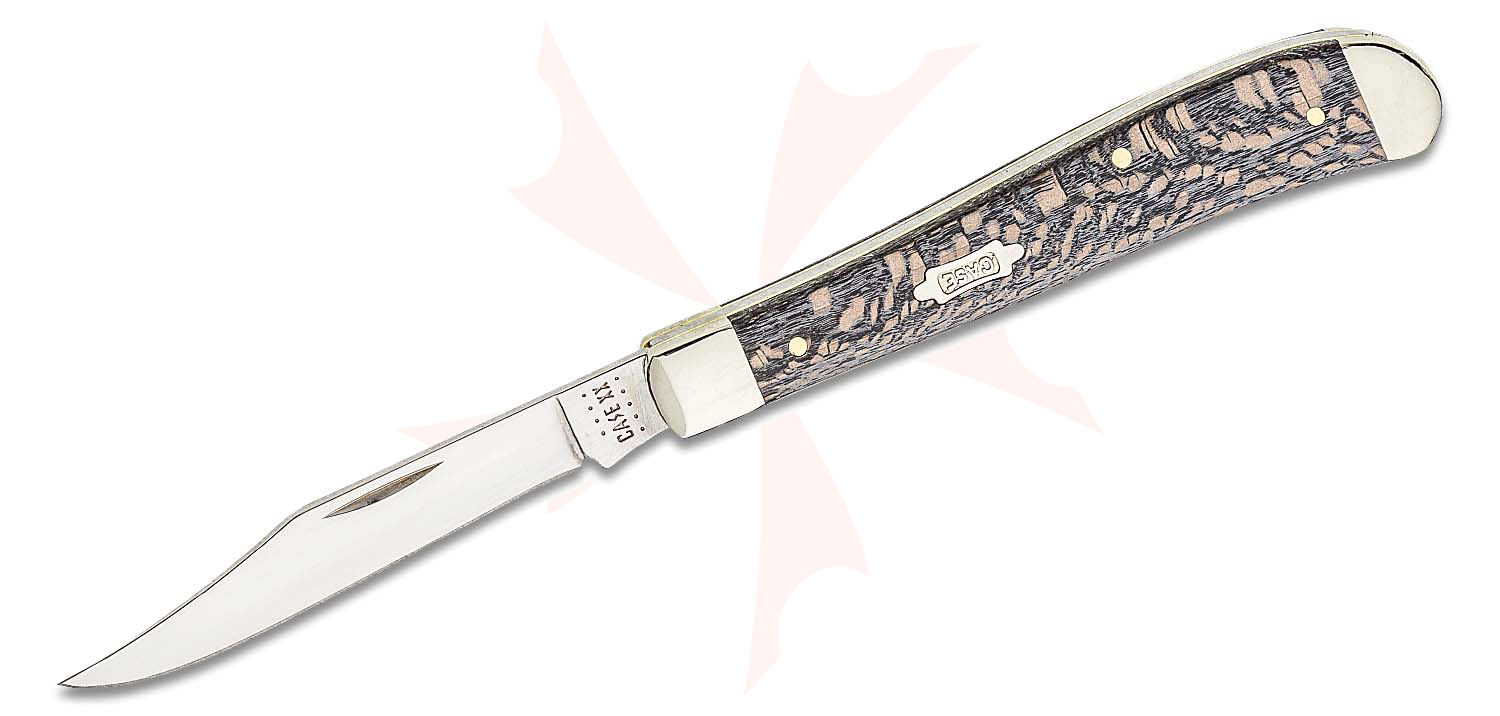 Case Smooth Black Sycamore Slimline Trapper 4" Closed (71048 SS ...