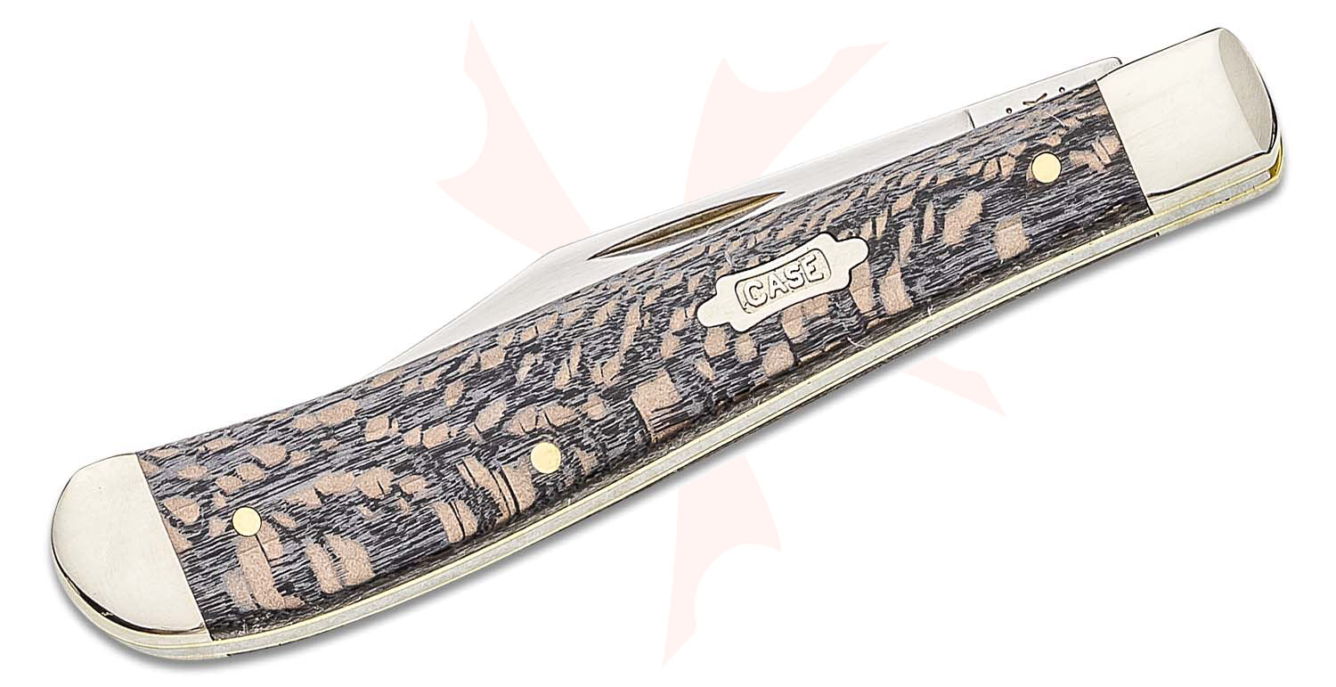 Case Smooth Black Sycamore Slimline Trapper 4" Closed (71048 SS ...