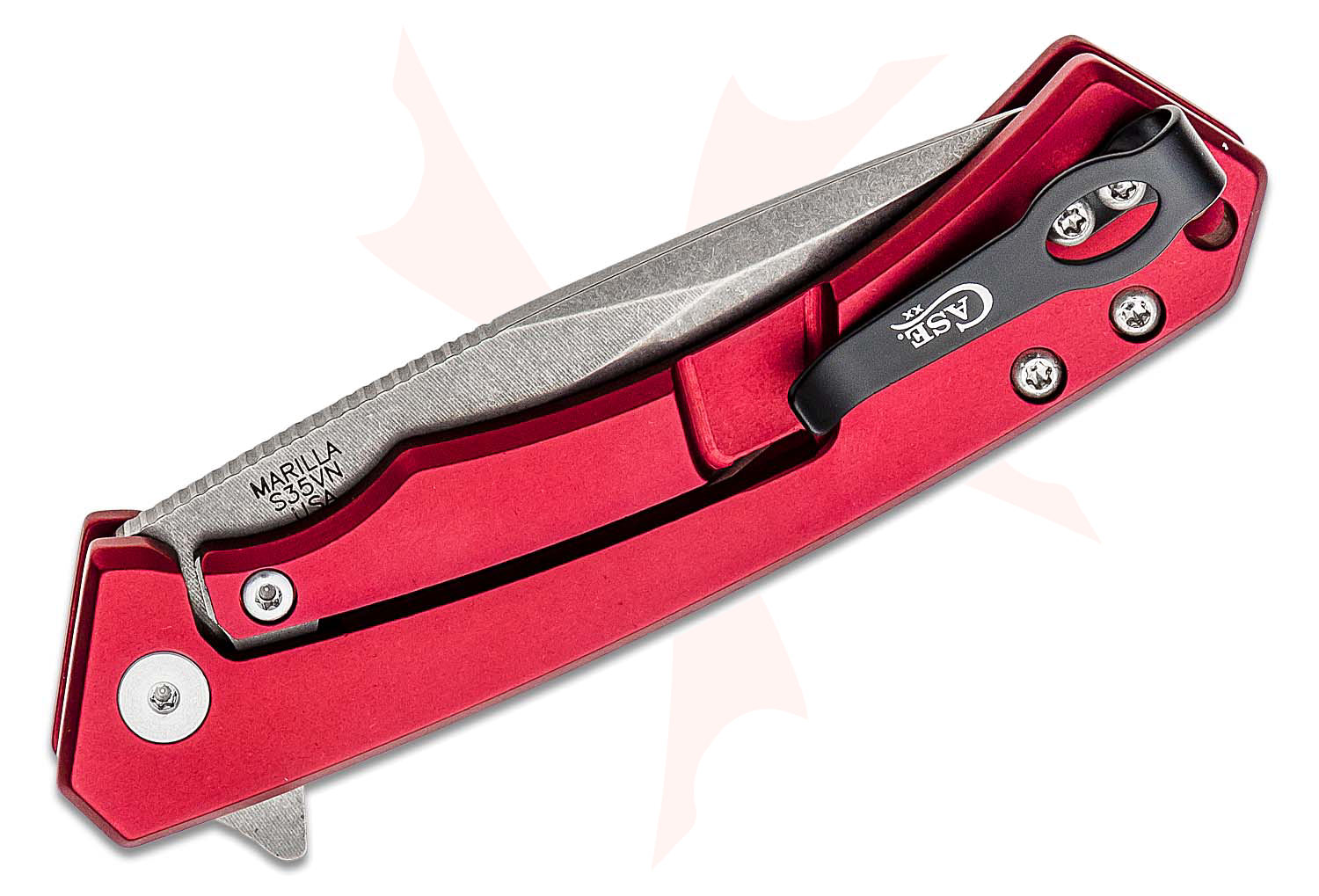 Case Marilla Flipper Knife 3.4" CPM-S35VN Stonewashed Drop Point Blade ...