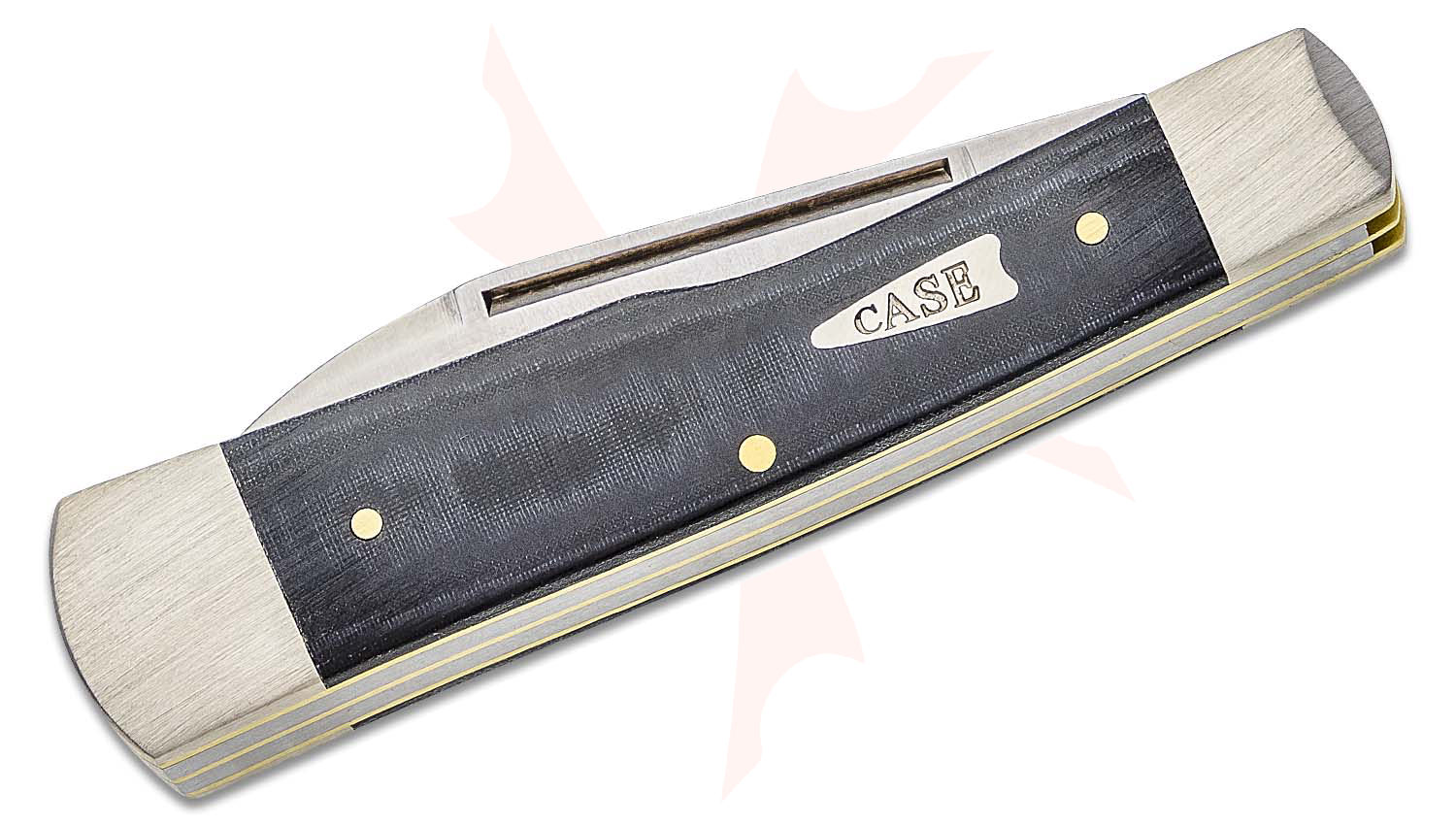 Case Smooth Black Micarta Gunstock 3.75" Closed (102130 SS ...