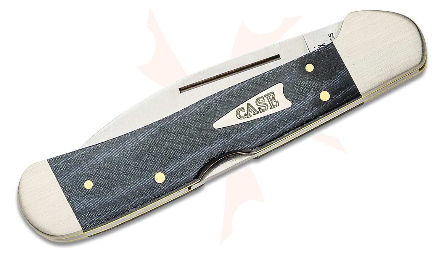 Case Smooth Black Micarta CopperLock 4.25" Closed (101549WL SS ...
