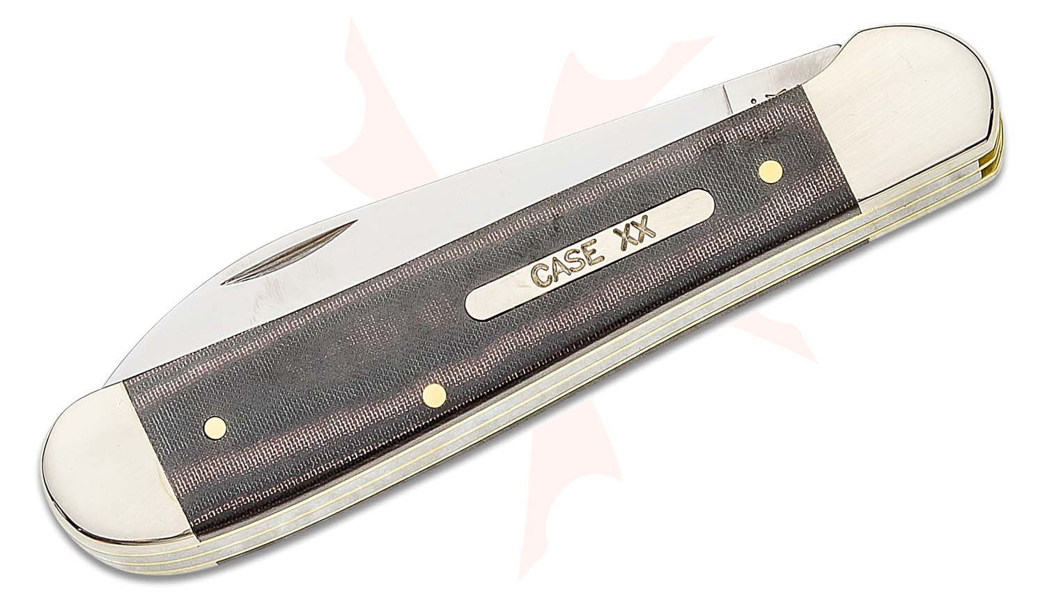 Case Smooth Red and Black Micarta Copperhead 3.88" Closed (10249W SS ...