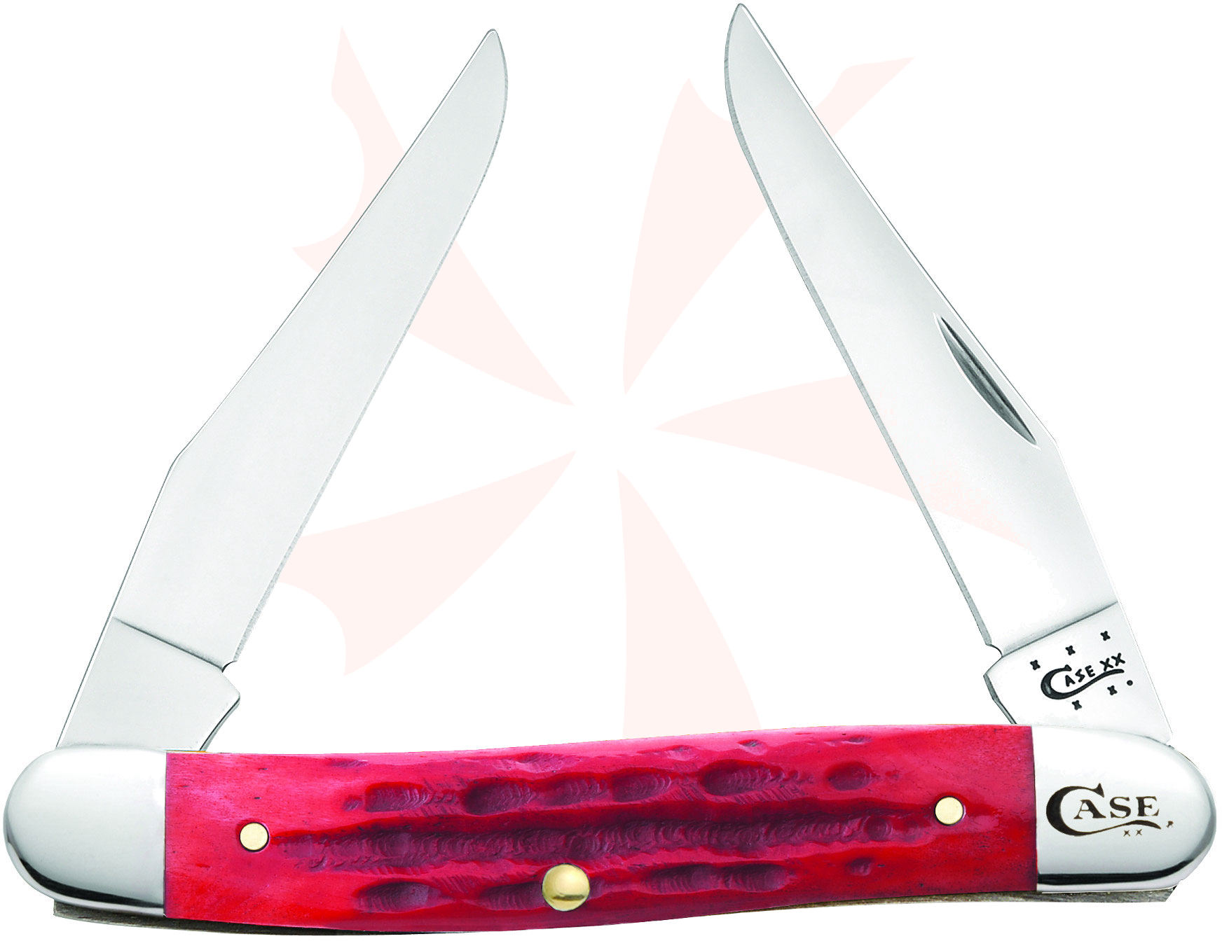 Case Deep Canyon Dark Red Bone Muskrat 3-7/8" Closed (MUSKRAT SS ...