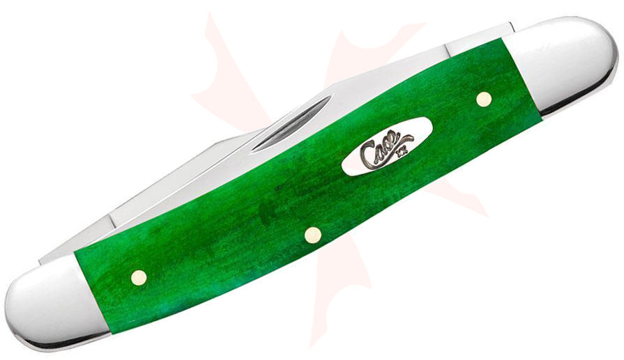 Case Smooth Brilliant Green Bone Muskrat Pocket Knife 3.88" Closed ...