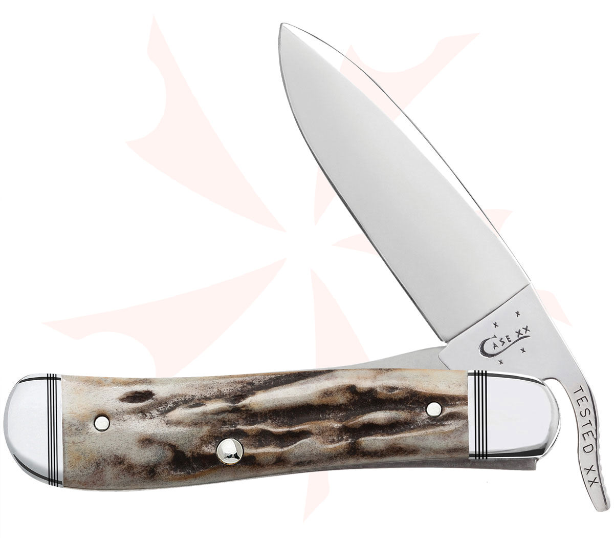 Case Prime Vintage Stag RussLock 4.25" Closed (V51953L SS ...