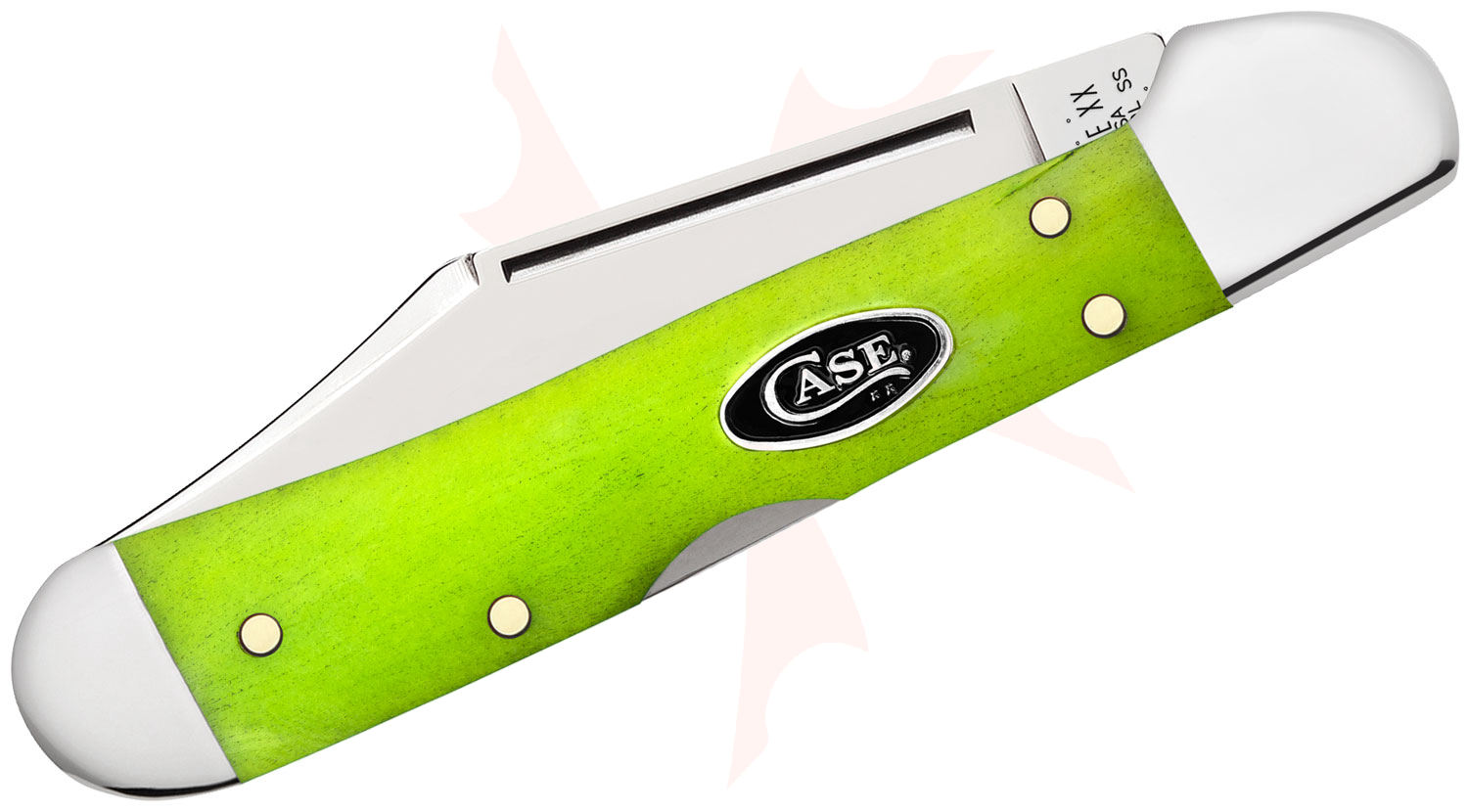Case Smooth Green Apple Bone Mini CopperLock Pocket Knife 3.63" Closed ...
