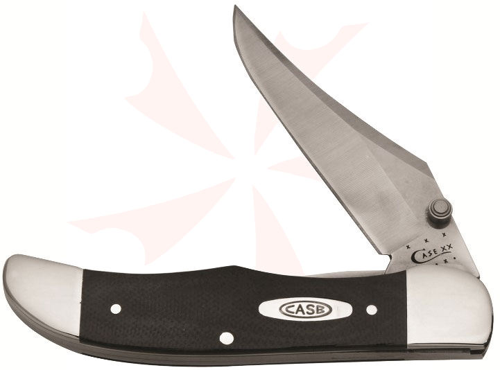 Case Black G10 Mid-Folding Hunter 4" Closed (101265LC SS) - KnifeCenter ...