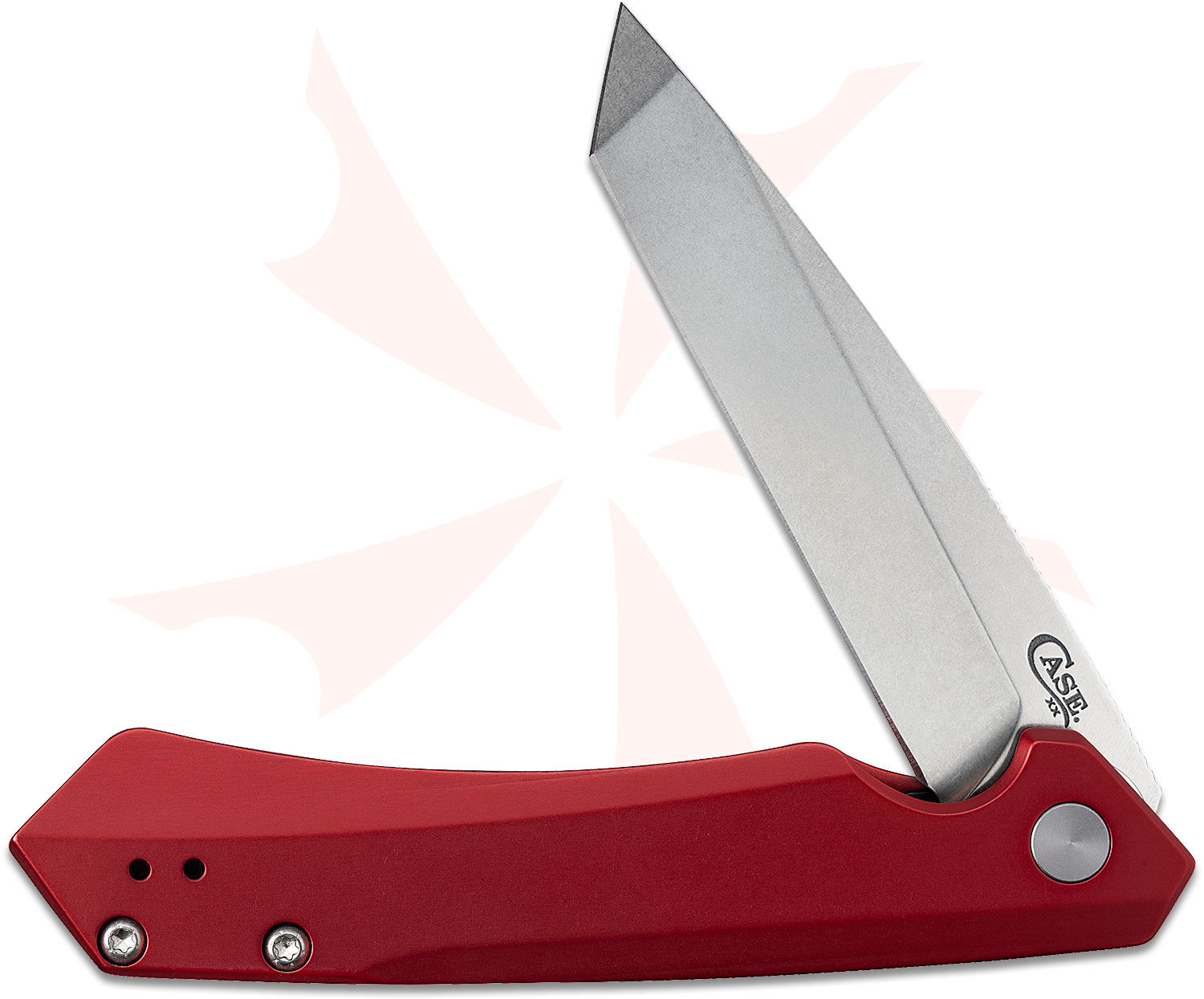 Case Kinzua Flipper Knife 3.4" CPM-S35VN Satin Tanto Blade, Red ...