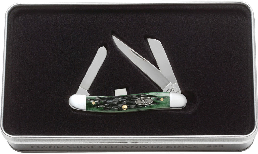Case Limited Edition Green Bone Stockman in Gift Tin 3-5/8" Closed ...