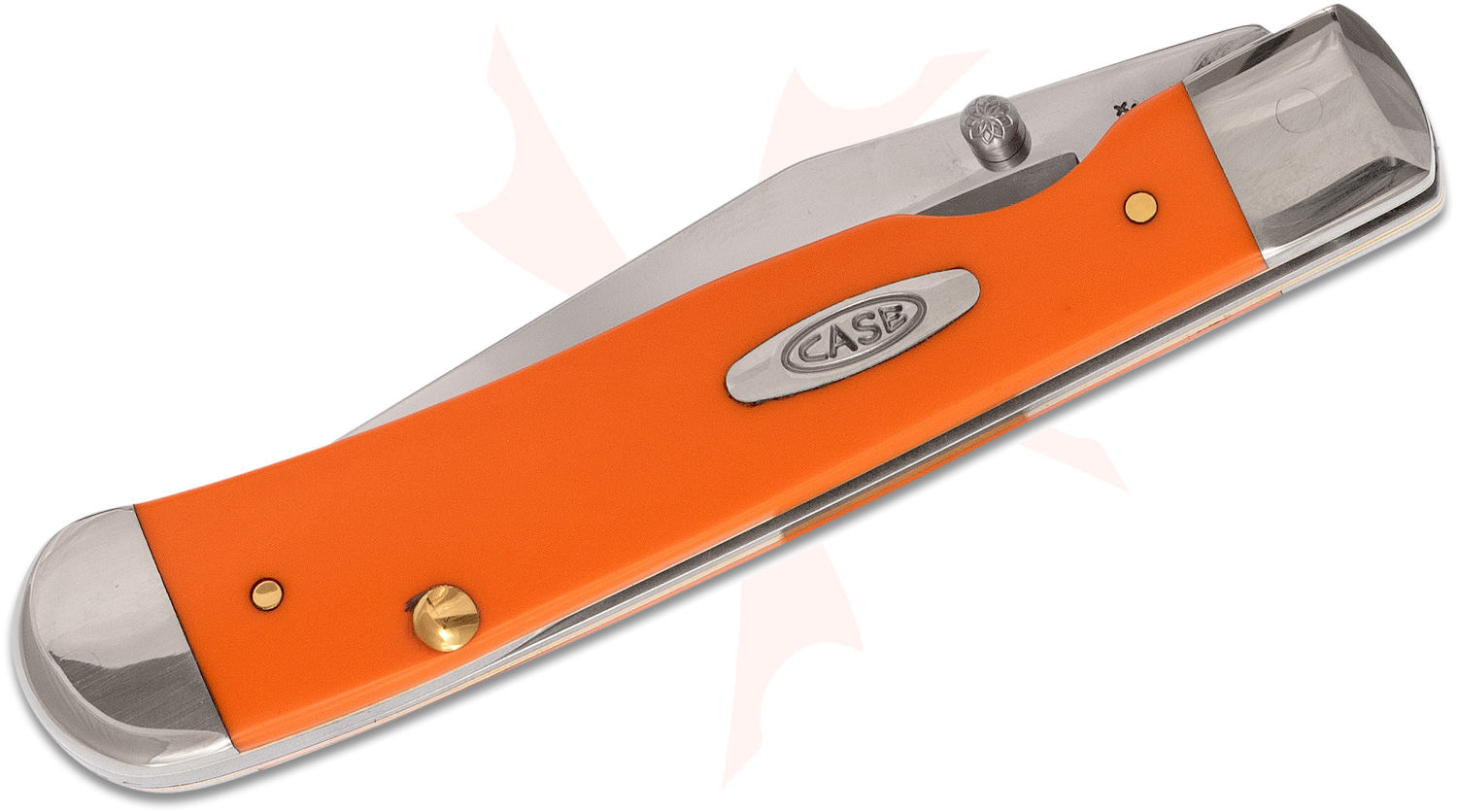 Case Smooth Orange Synthetic Kickstart Assisted TrapperLock 4.13 ...