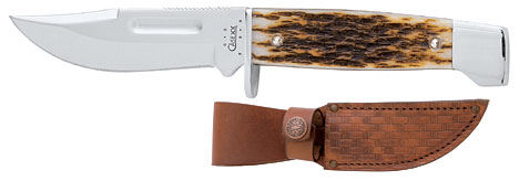 Case Small Slab Side Hunter 7.25" Overall Amber Bone Handle ...