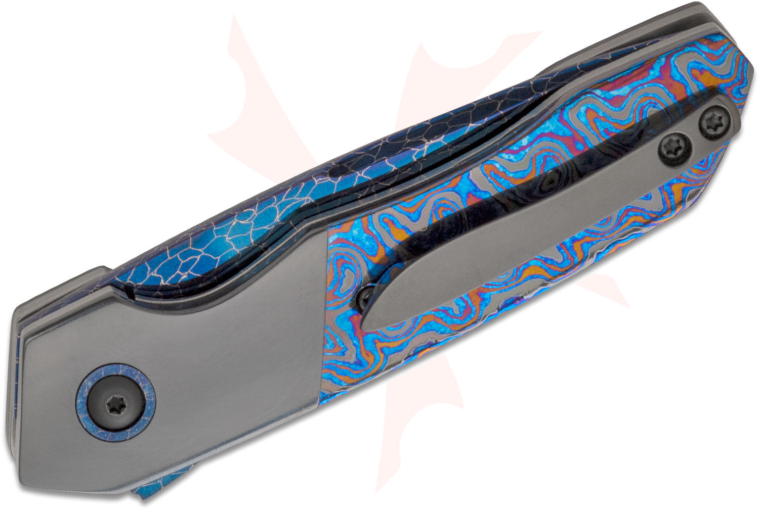 Nebula Damascus Skeleton Knife