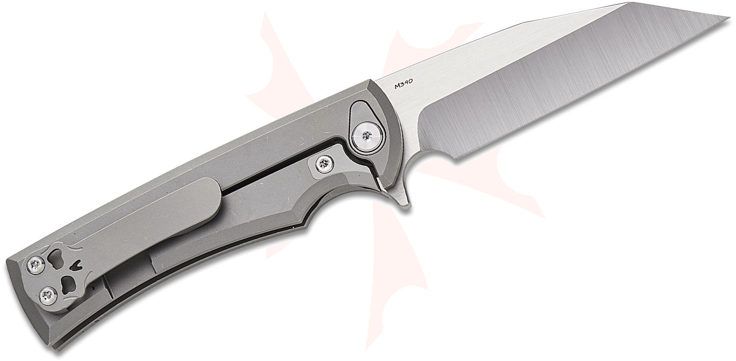 Chaves Knives Integral Sangre Street Flipper Knife 3.5" M390 Belt Satin ...